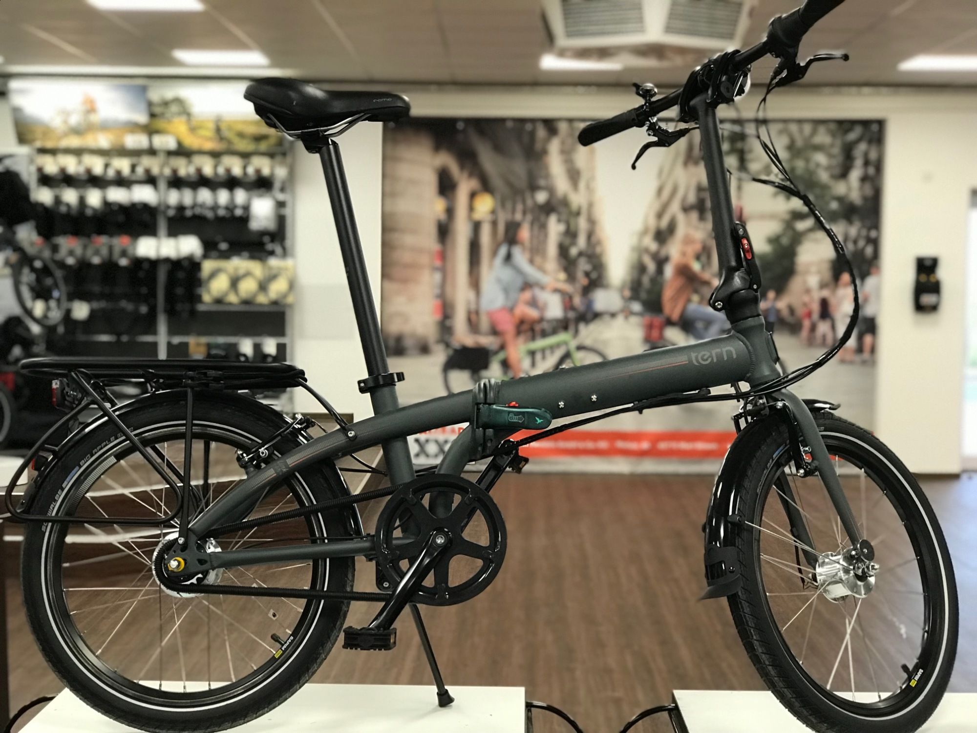 Tern Link D7i Licht shale matt grey Mod. 2021 Faltrad Klapprad