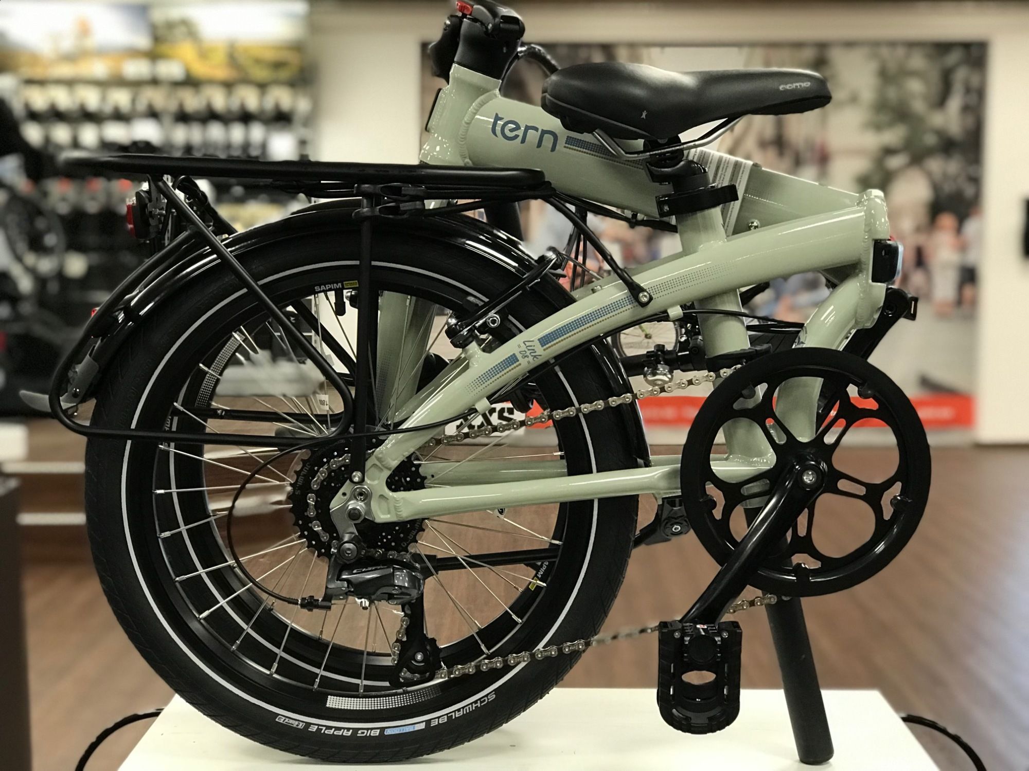 Tern Link D8 Licht cement Grey Mod. 2021 Faltrad Klapprad