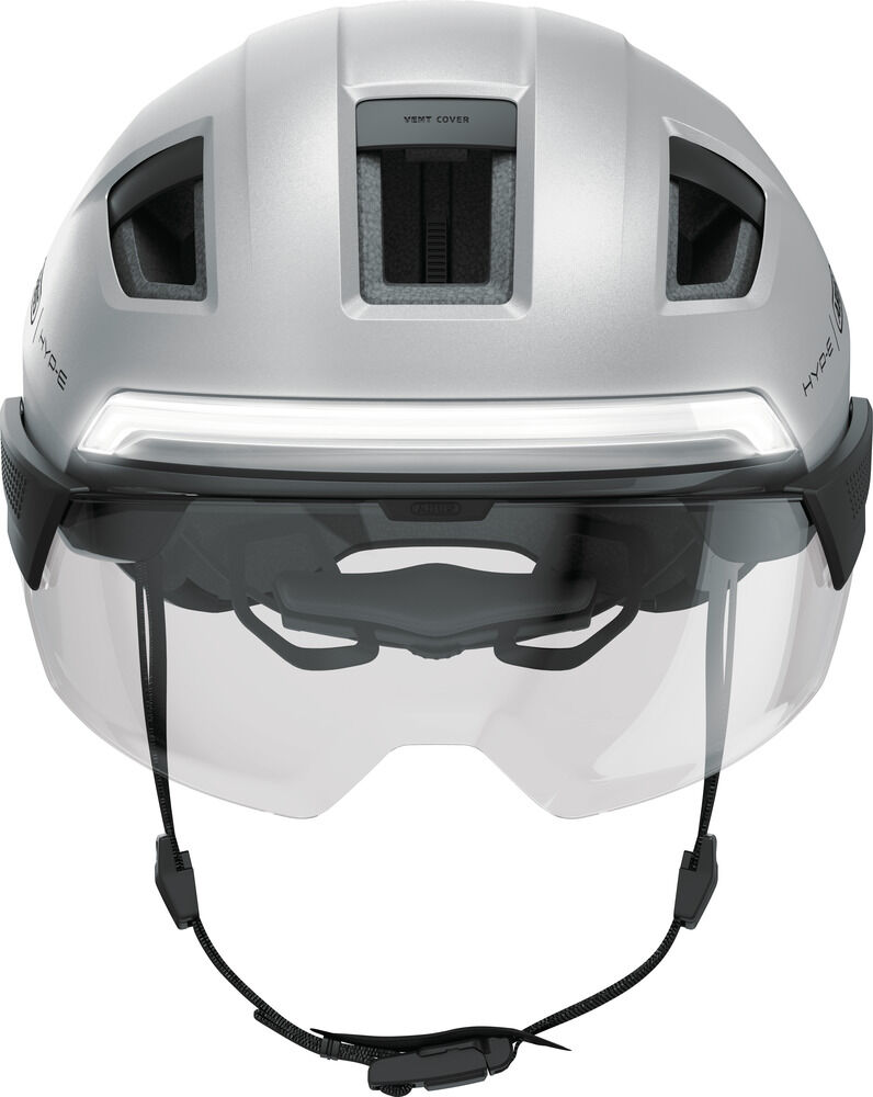 Abus HYP-E BL.ACE Smart Helm - Gleam Silver M / 54-58cm > FaltradXXS.de