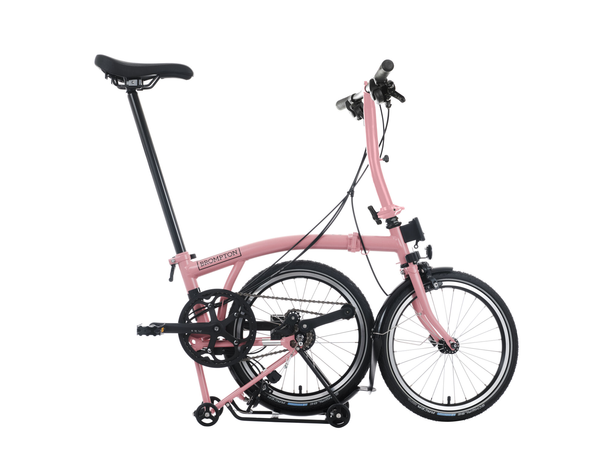 Brompton C Line 12-Gang Flamingo Pink Tiefer Lenker > FaltradXXS.de