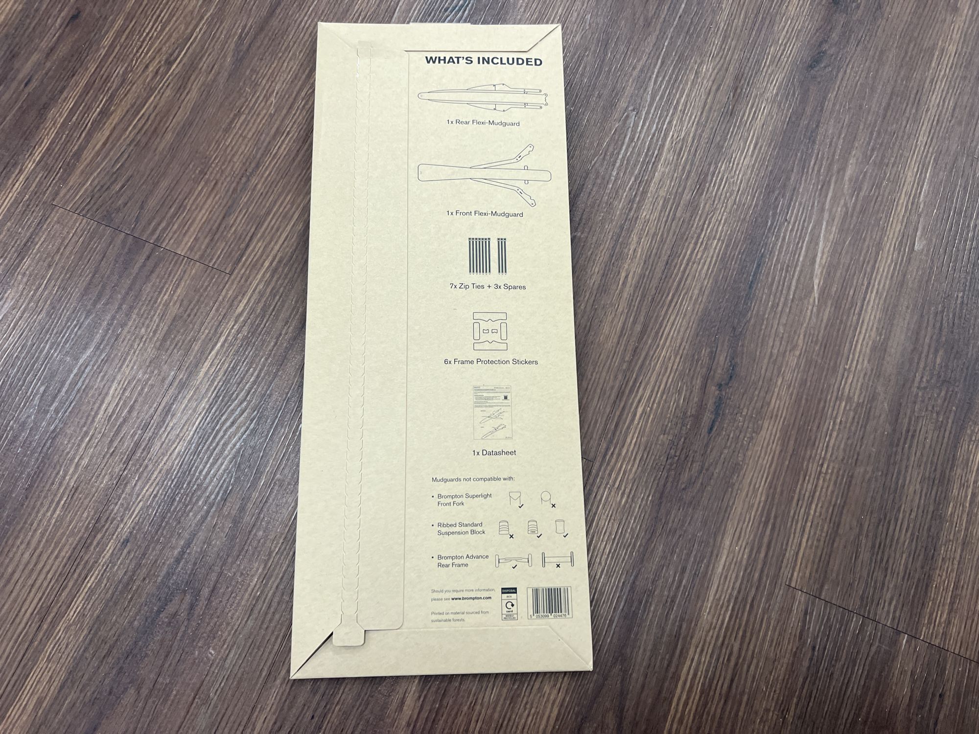 Brompton Flexi-Mudguard Schutzblech Set C/P Line Schutzblech ...