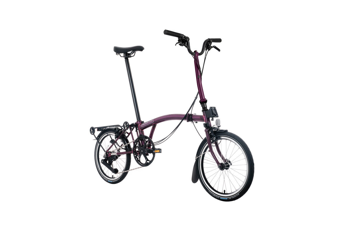 Brompton P Line 12-Gang Amethyst Lacquer Hoher Lenker > FaltradXXS.de