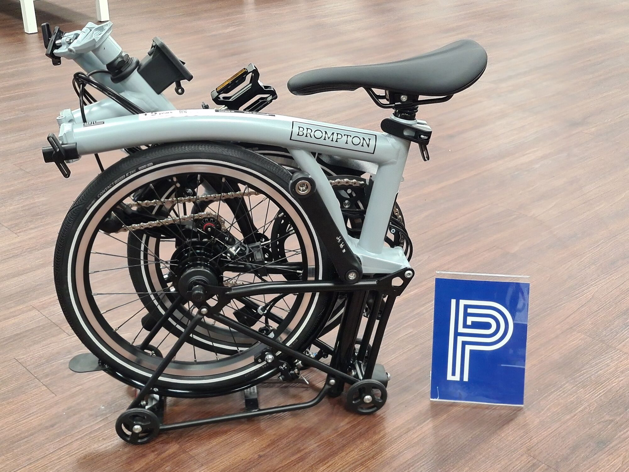Brompton P Line 12-Gang Lunar Ice M-Lenker > FaltradXXS.de