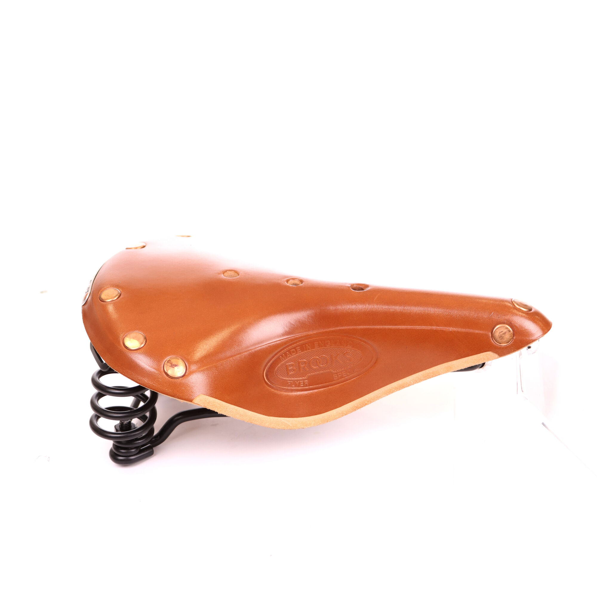 Brooks Flyer Spezial Leder Sattel mit Federung Honey > FaltradXXS.de