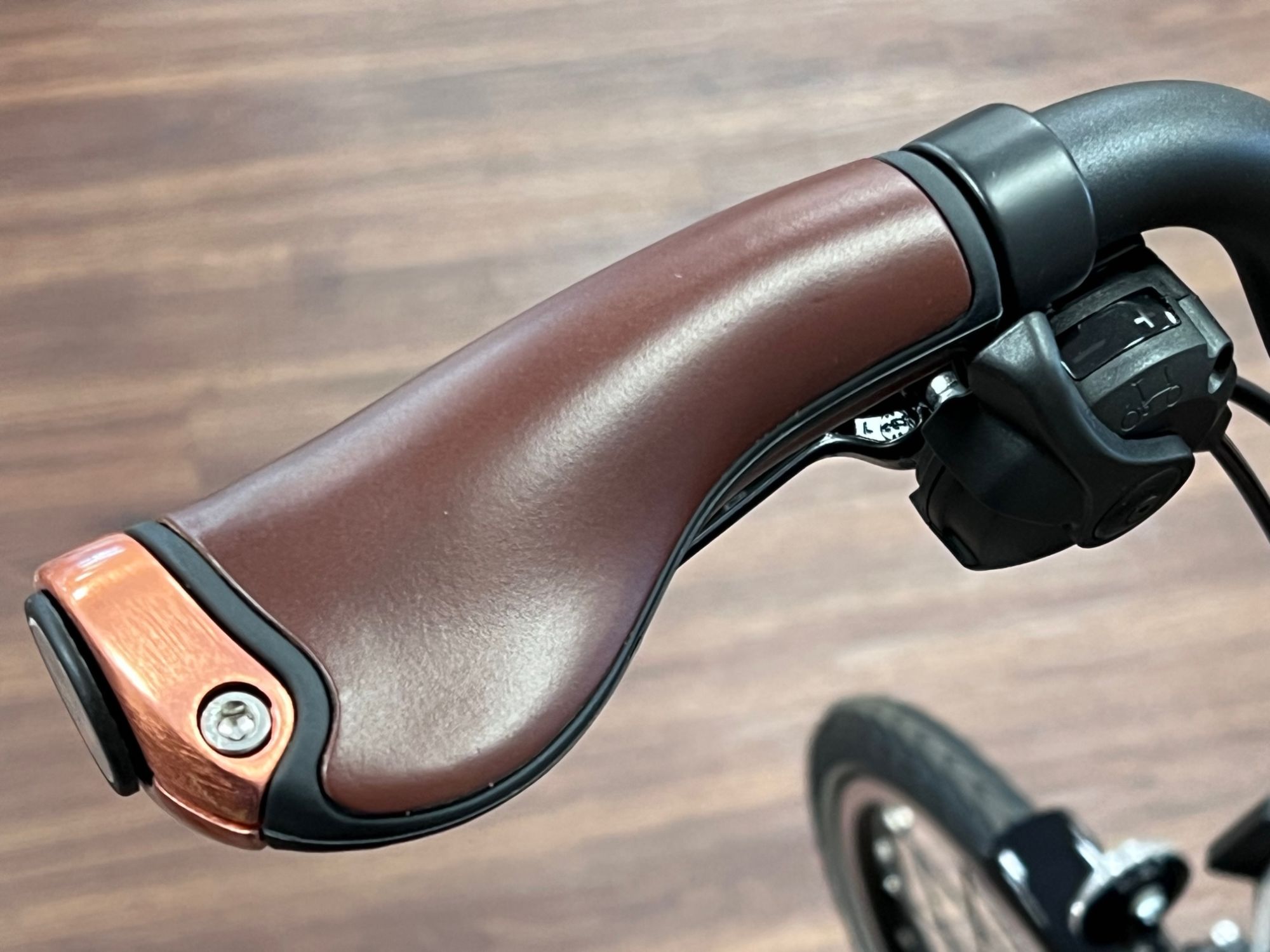 Brooks GP1 Leder Griffe Braun 130/130 Handgriffe