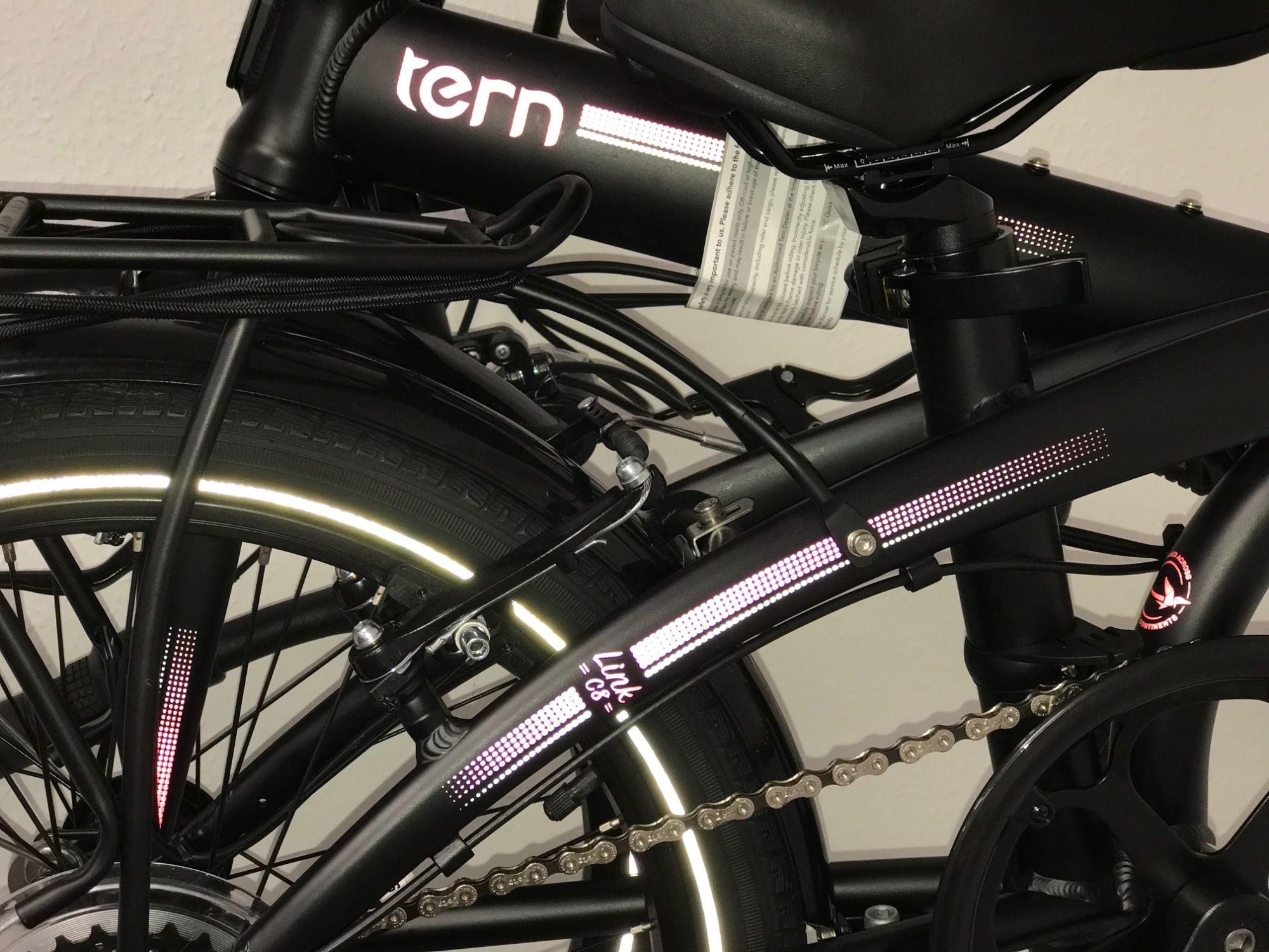 Tern Link C8 mit Licht mattschwarz Restposten Faltrad Klapprad ...