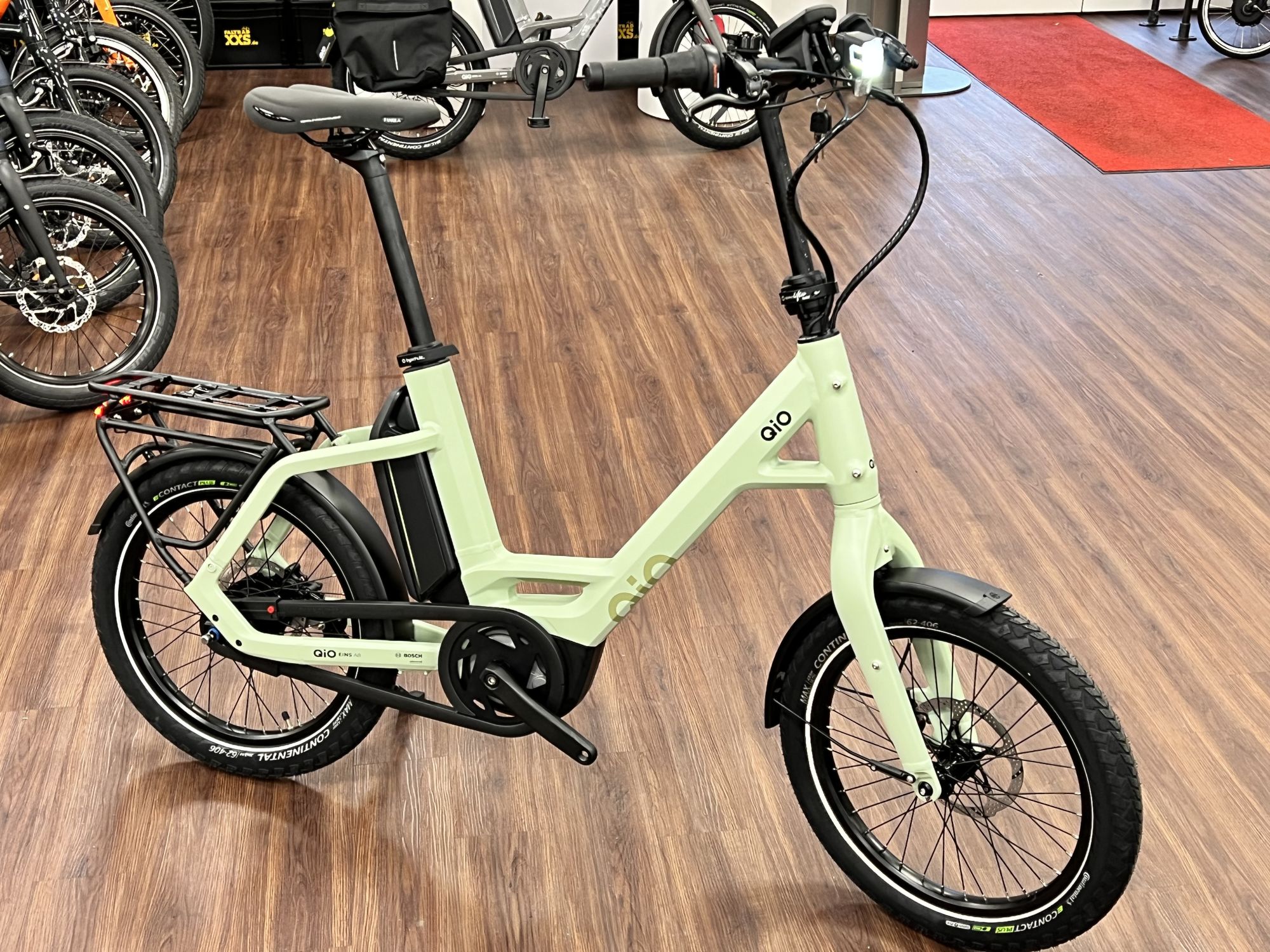 QiO EINS A-8 Rücktrittbremse Light Olive Kompaktrad, Pedelec