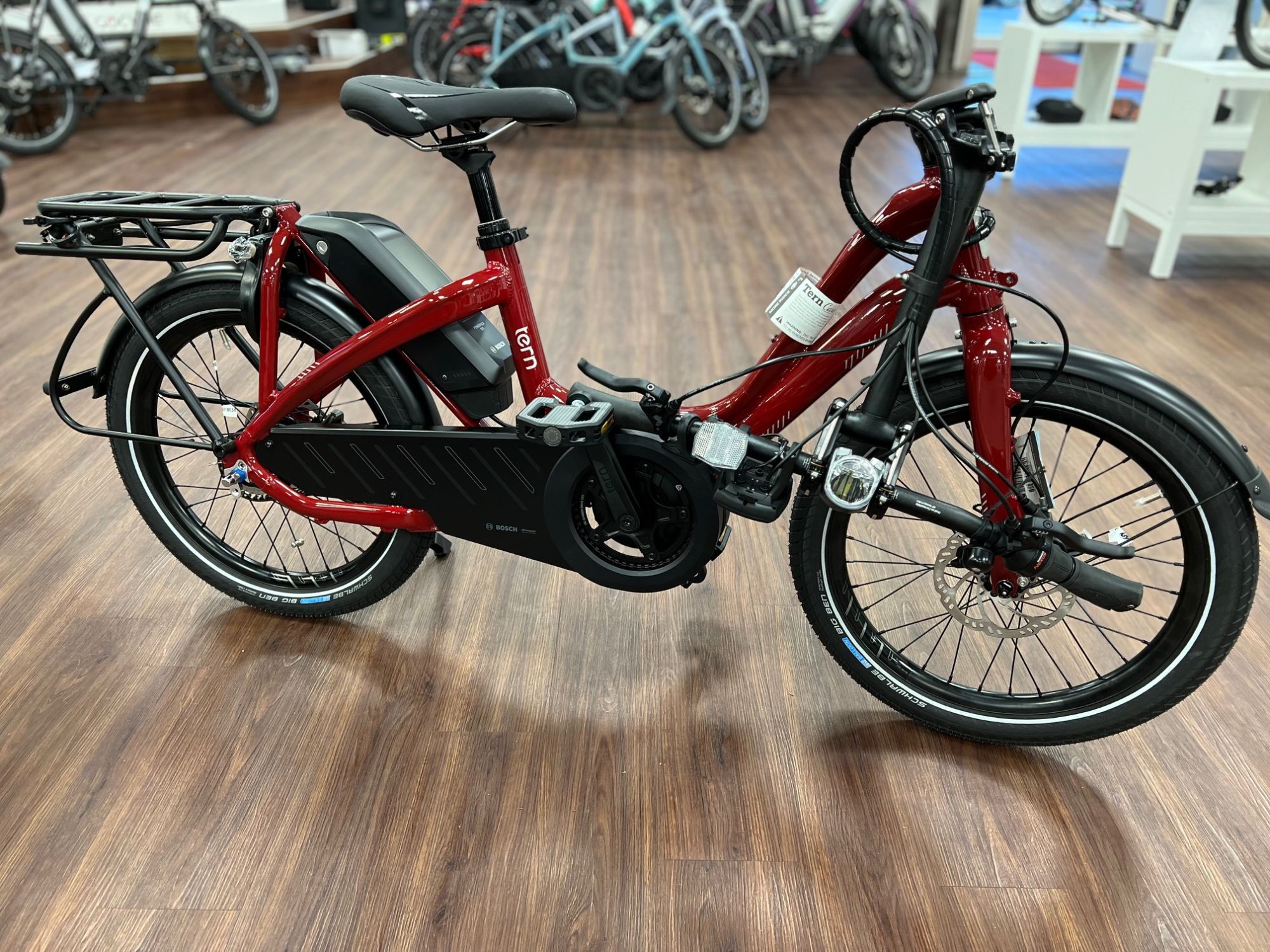 Tern Nbd S5i Metallic Rot Einstieg:39cm. Kompaktrad, Pedelec ...