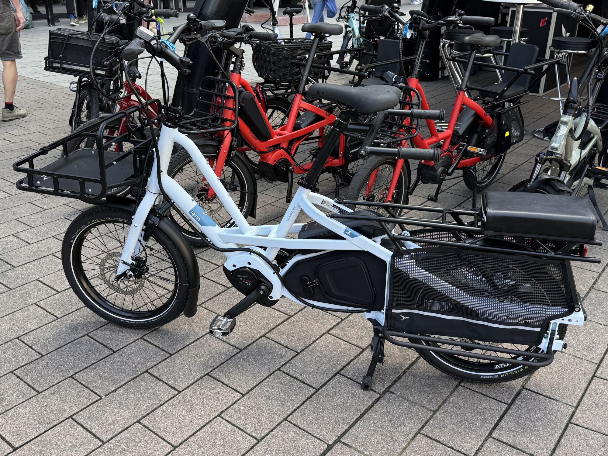 Tern Quick Haul Long D9 Ice Grau vormontiert!! Kompaktrad, Pedelec > FaltradXXS.de